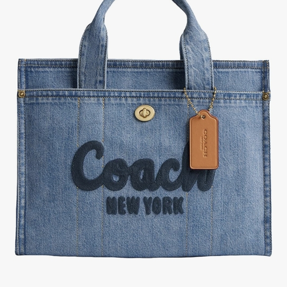 Coach | Bags | Nwt Coach Blue Denim Cargo Tote | Poshmark